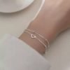 Bracelet avec coeur argent – Atelier bijoux fantaisie